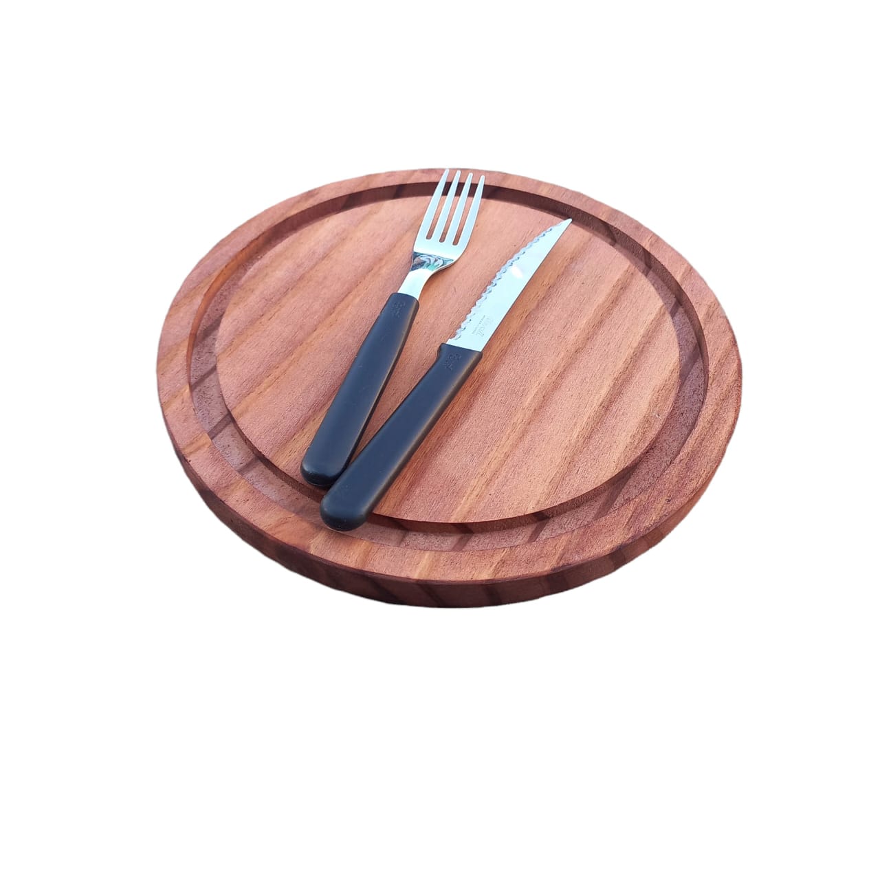PLATO CON CUBIERTOS - Artesanias Diana